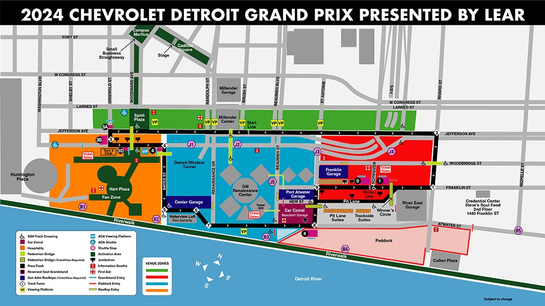 Wayfinding | Chevrolet Detroit Grand Prix presented by Lear