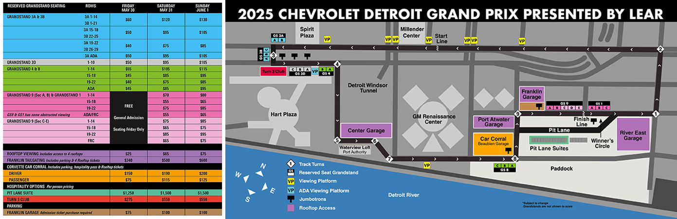 Single Day Ticket Prices | Chevrolet Detroit Grand Prix presented by Lear